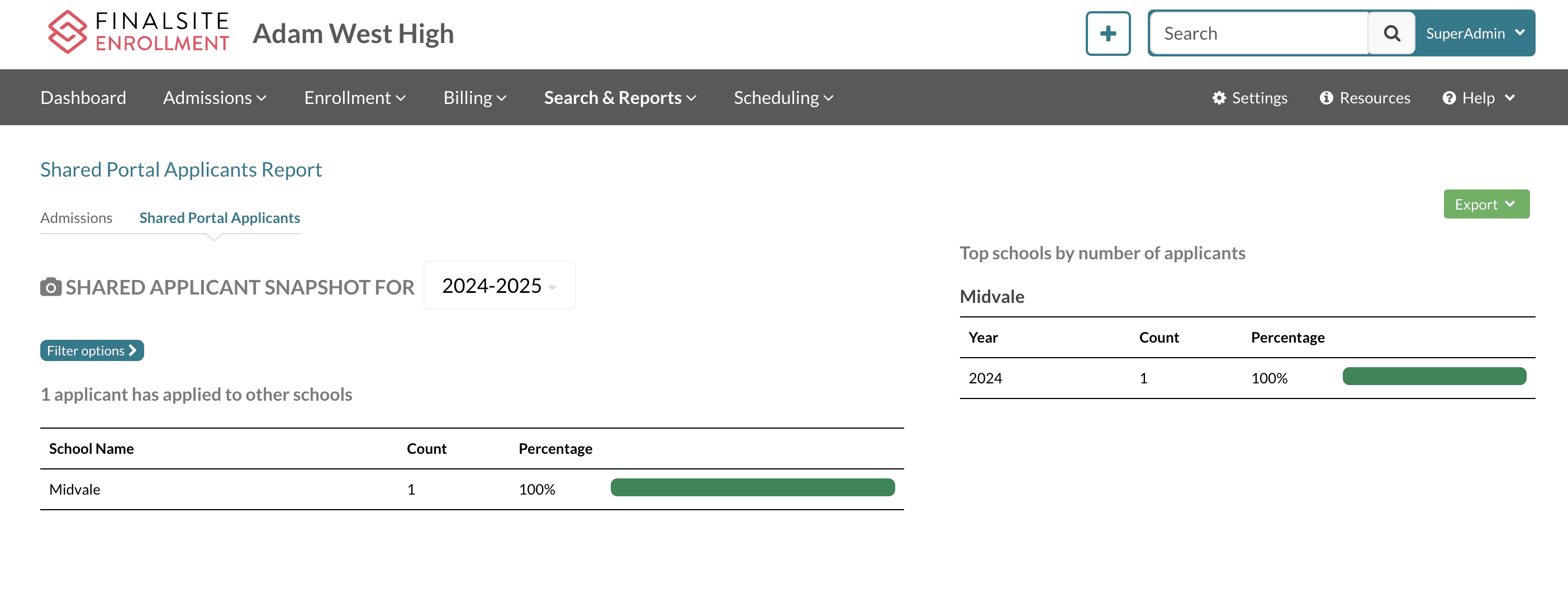 Finalsite Explore: Admin Experience – Finalsite Enrollment