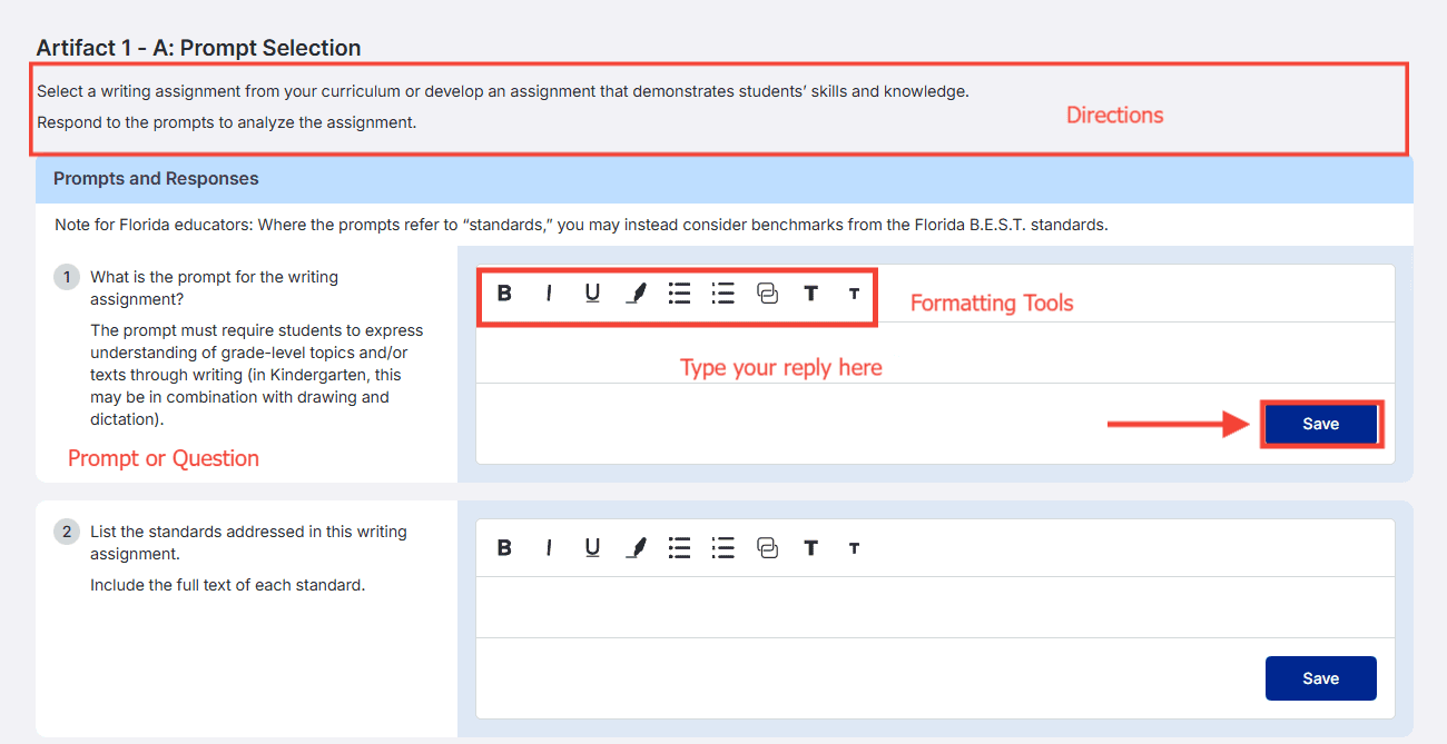 Completing an Artifact Overview – BloomBoard