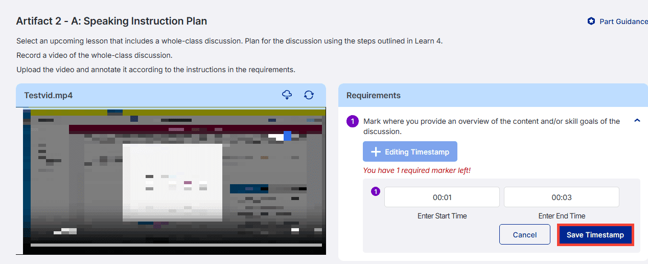 Place a Marker/Annotate on an Uploaded File – BloomBoard
