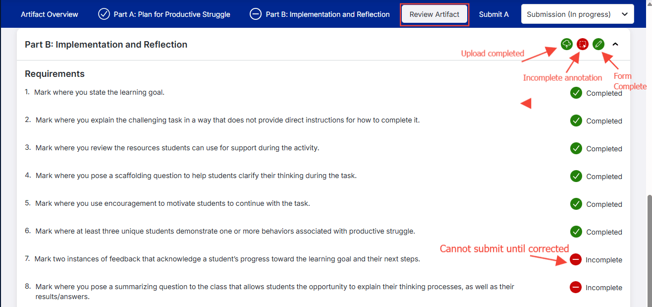 Viewing Assessment Feedback – BloomBoard