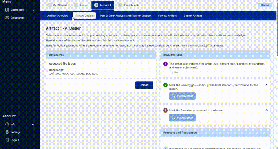 Navigating a Unit – BloomBoard